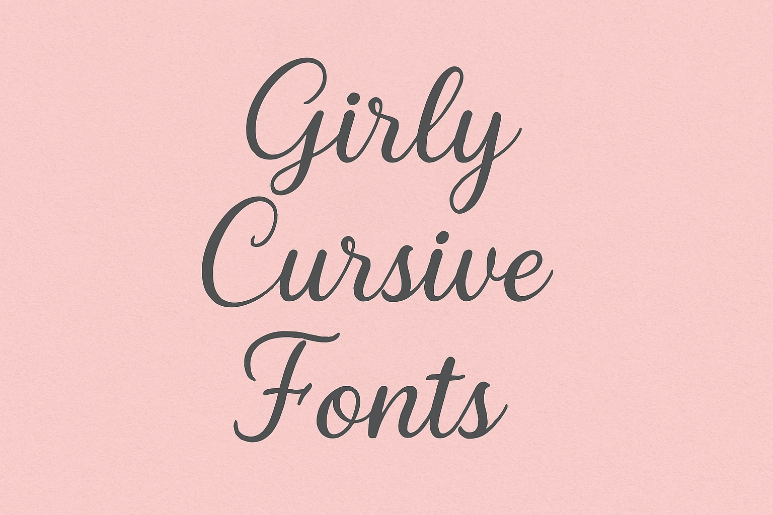 How I Understand Girly Cursive Fonts And Use Them To Create Cute And ...