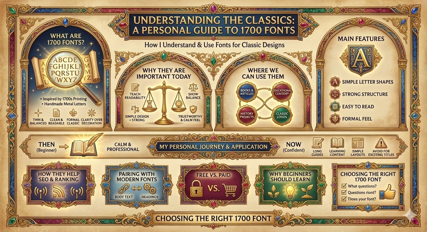 How I Understand 1700 Fonts And Use Them For Classic Designs